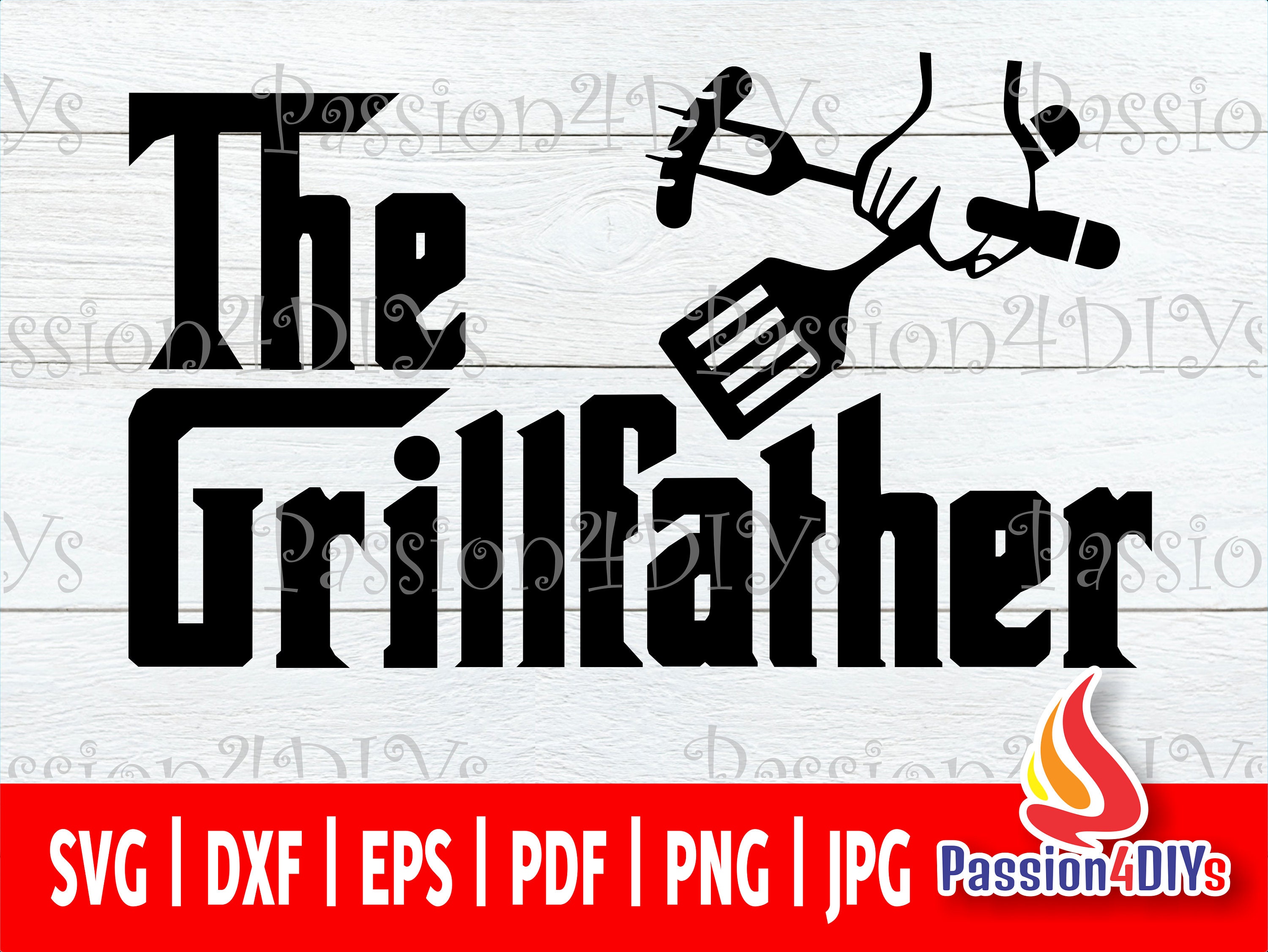 The Grillfather svg Fathers day Grill Master svg eps | Etsy