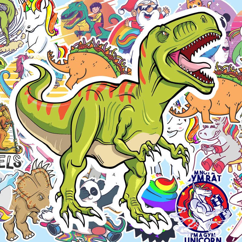 T Rex Sticker - Etsy