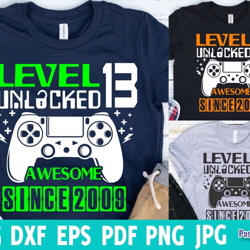 Level 13 Unlocked. Official Teenager. 13th Birthday. Gamer - Etsy