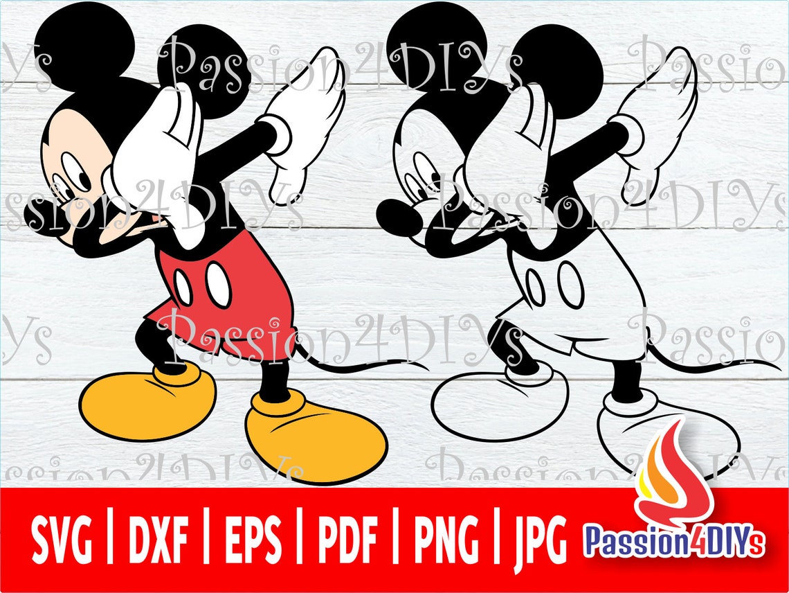 Dabbing Mickey Svg Mickey Mouse Cricut Dabbing Mickey | Etsy