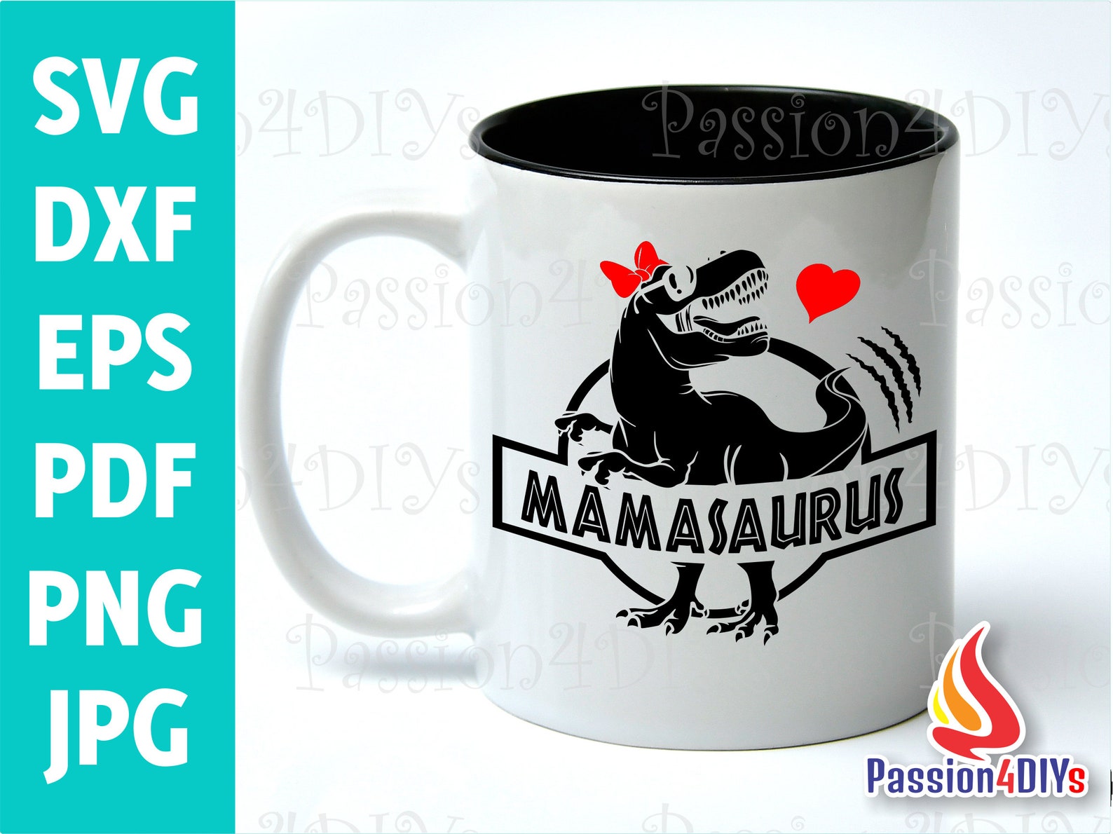 Mamasaurus Svg / Mama Saurus T-rex Dinosaur / Jurasskicked - Etsy