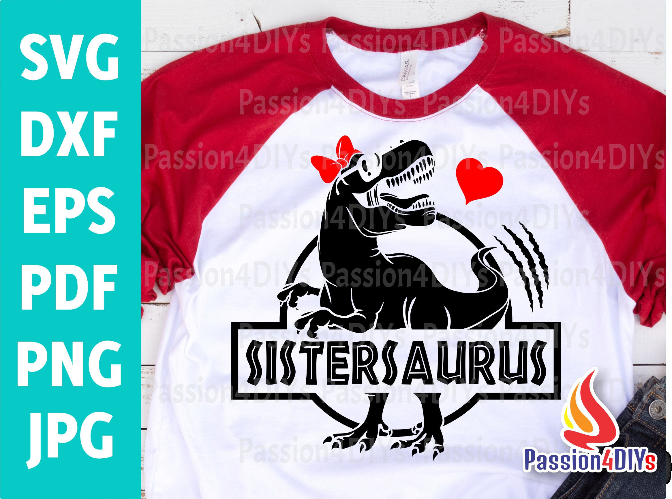 Sister Saurus Rex Svg