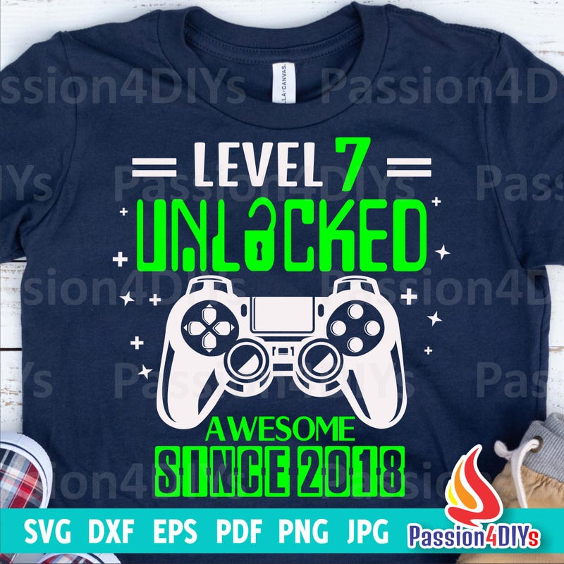 Level 7 Unlocked Svg - Etsy