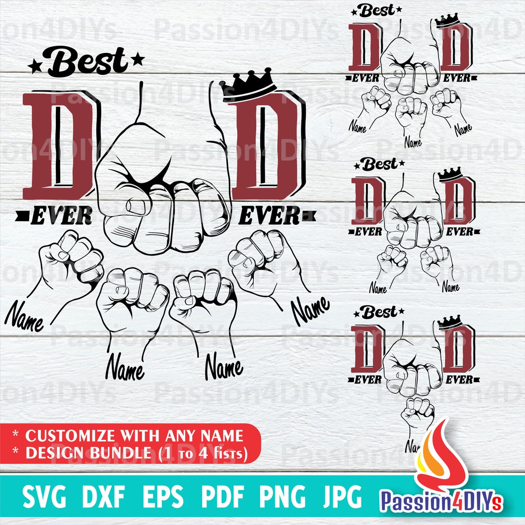 Best Dad Ever Fist Bump SVG Bundle Father's Day Fist Bump Svg 1-4 ... Best Dad Ever Fist Bump SVG Bundle Father's Day Fist Bump Svg 1-4 ...