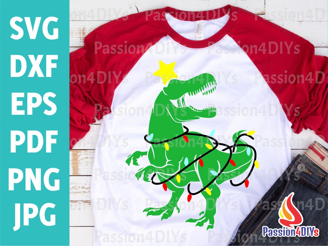 Tree Rex Svg, Santa T-rex Svg, , Christmas Dinosaur Svg, Holiday Dino ...