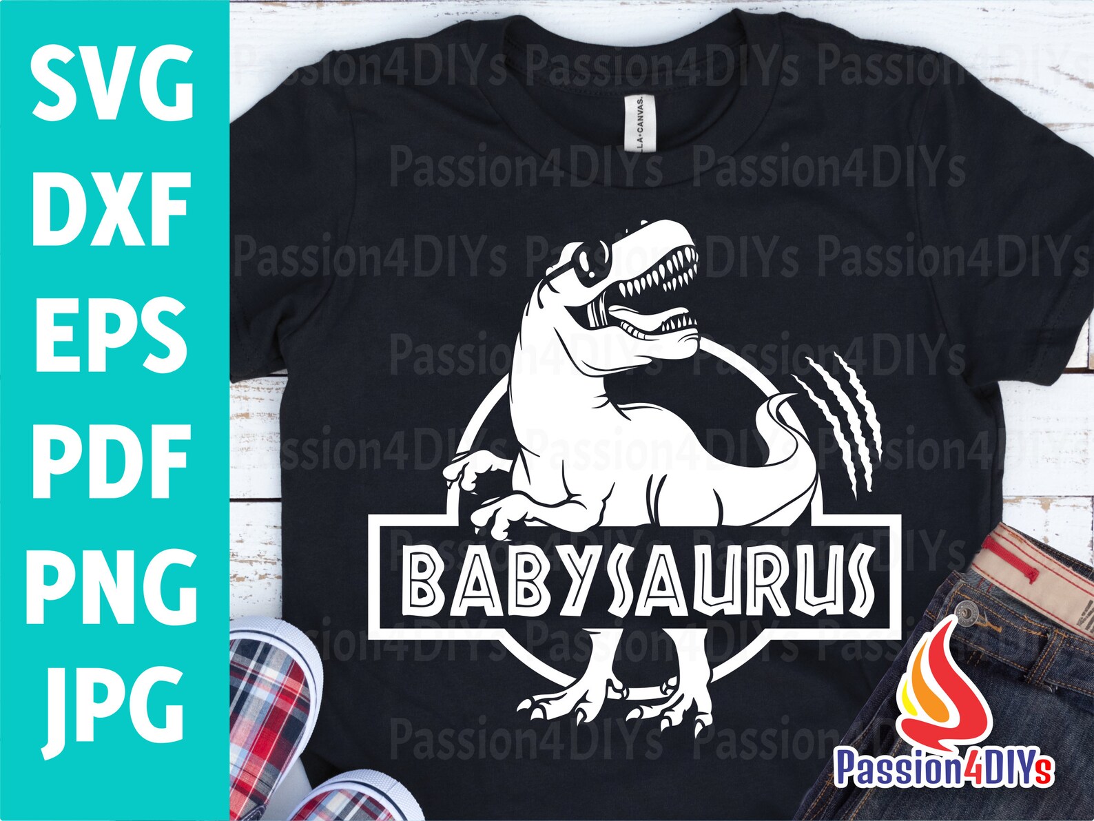 Babysaurus Svg / Baby Saurus T-rex Dinosaur / Jurasskicked Shirt ...