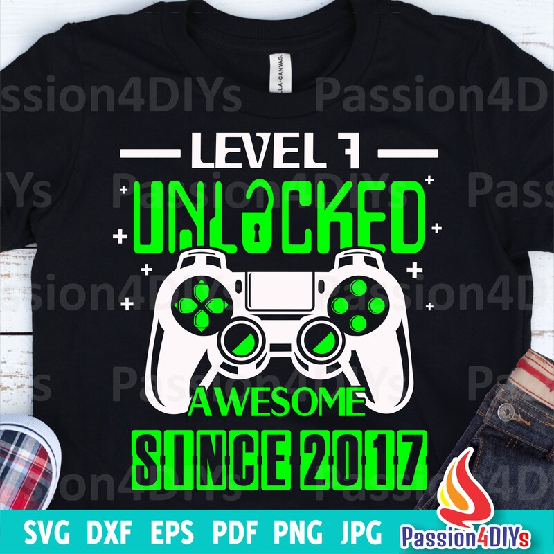 Level 7 Unlocked Svg - Etsy