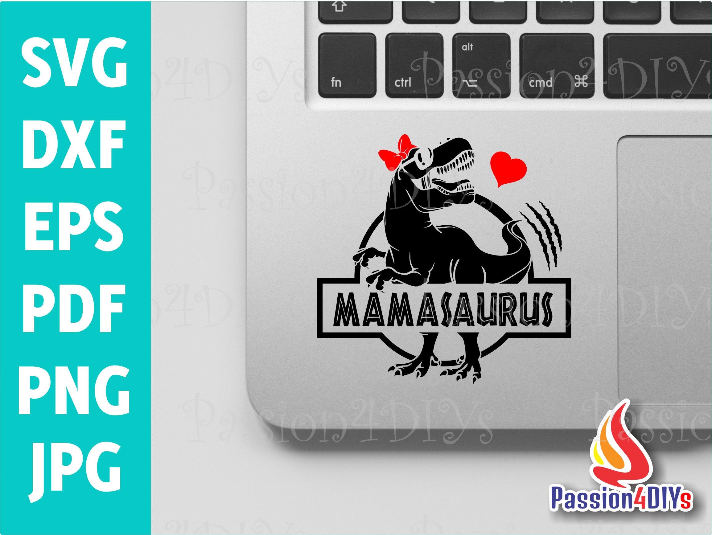 Mamasaurus Svg / Mama Saurus T-rex Dinosaur / Jurasskicked - Etsy