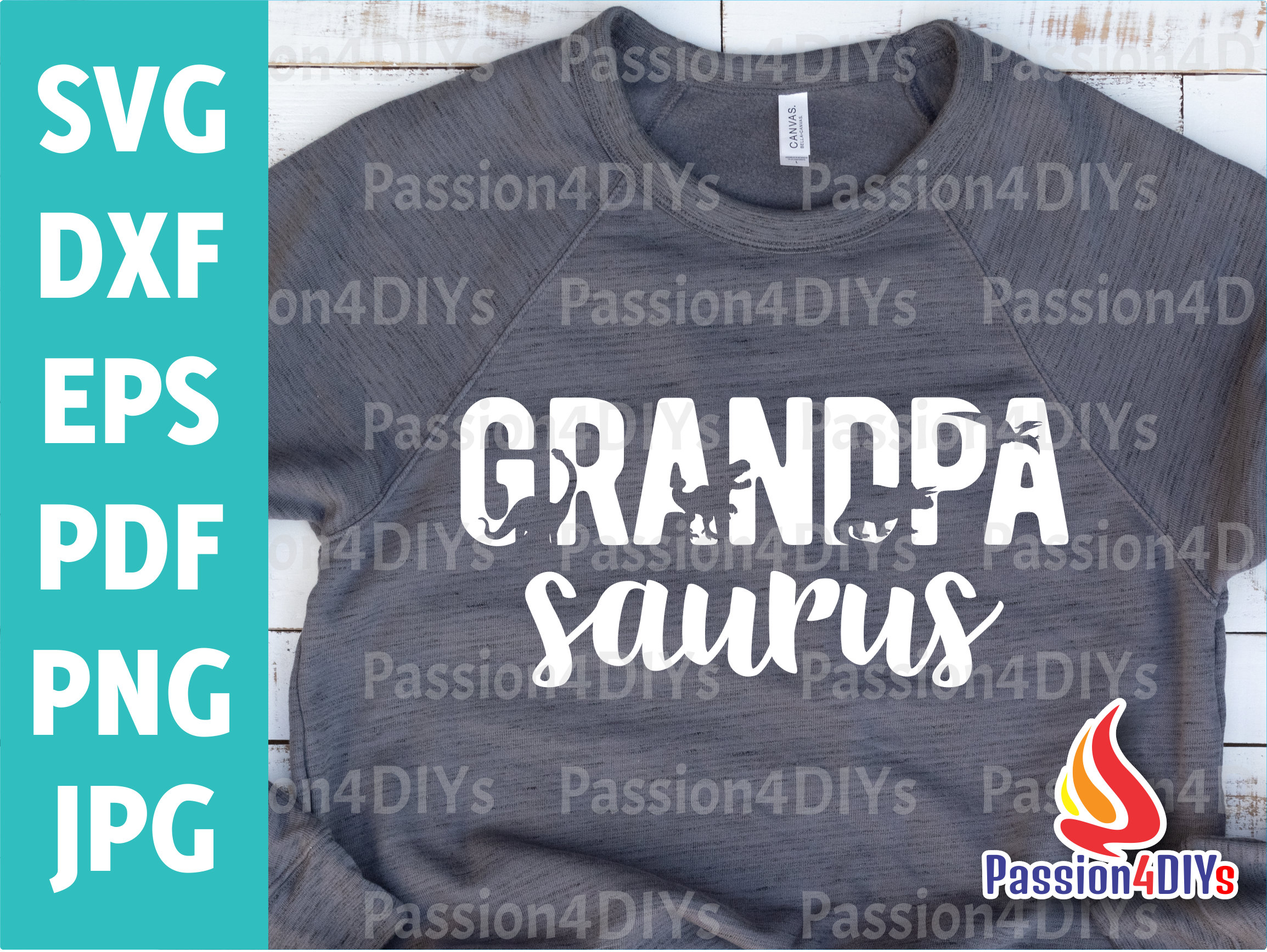 Grandpa Svg Grandpa Saurus Svg Dinosaur Grandpa Svg - Etsy