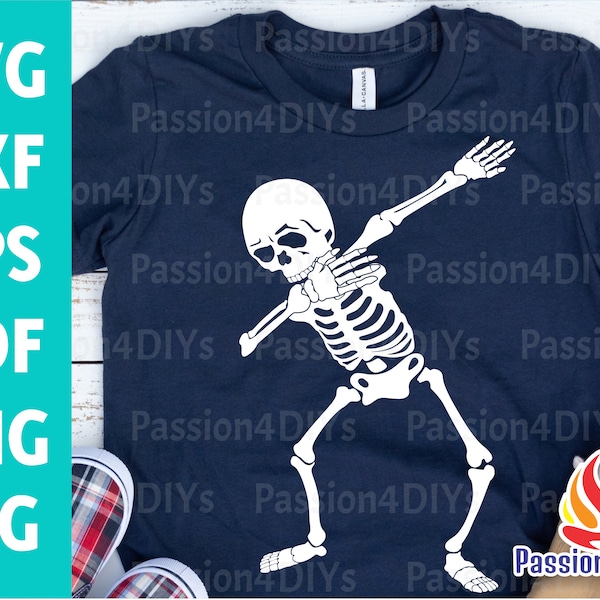 Dabbing Skeleton Svg - Etsy