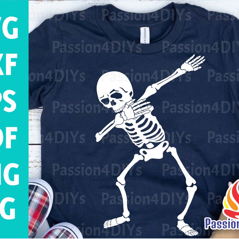 Dabbing Skeleton Svg - Etsy