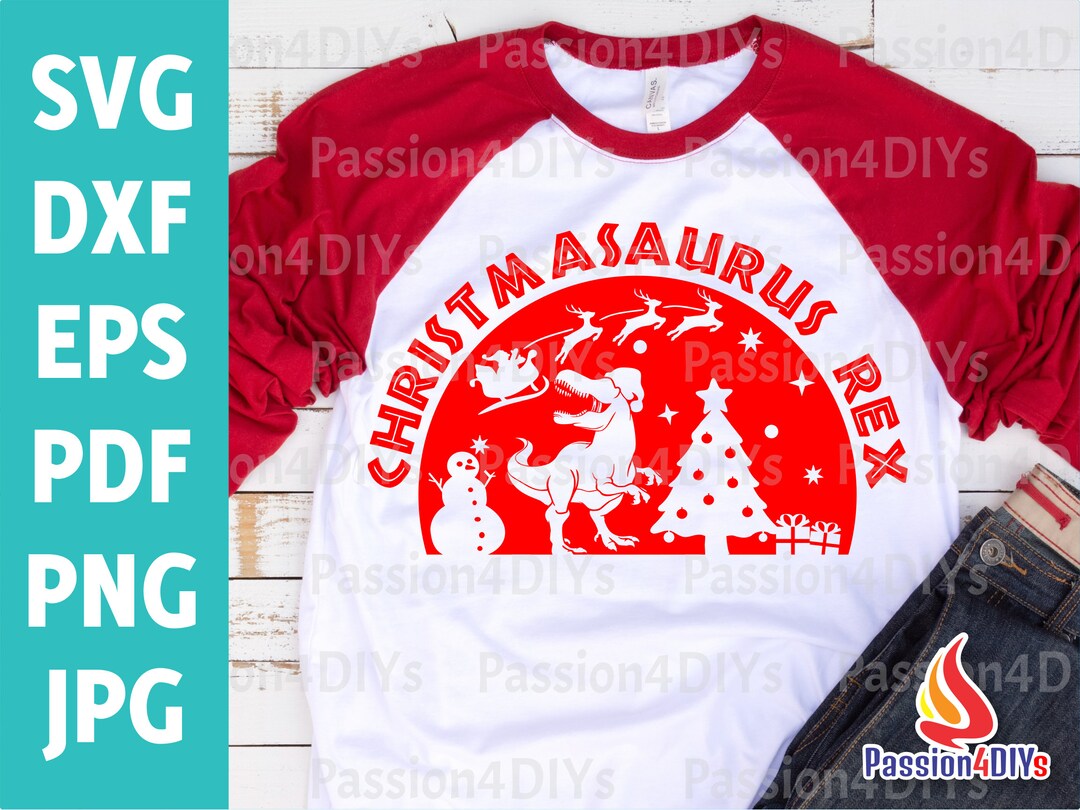 Christmas Saurus Svg, Tree Rex Svg, Christmasaurus Svg, Snowman Santa ...