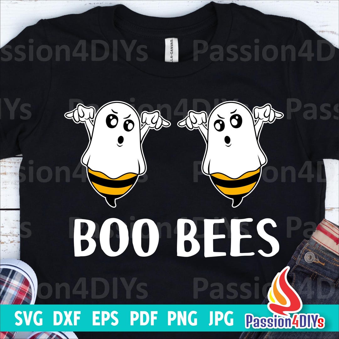 Boo Bees Halloween Svg, Breast Svg, Boo Bees Halloween Costume Funny ...