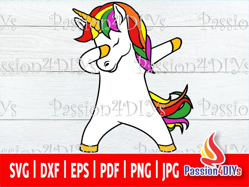Unicorn SVG Dabbing SVG Files Dabbing Unicorn Dab Cutting File | Etsy