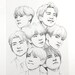 BTS Coloring Pages 8 BTS Realistic Drawings of Fantasy on - Etsy Canada