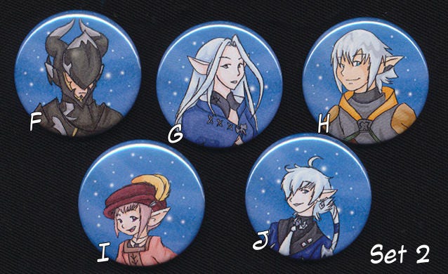 FFXIV Portrait Buttons (arr-shb) - Etsy