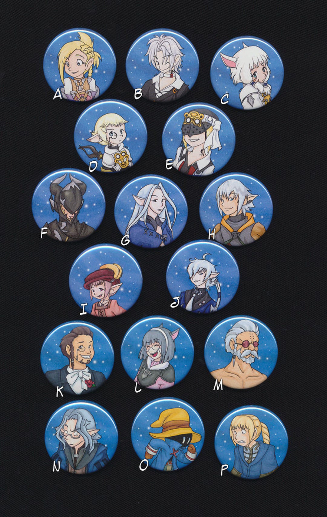 FFXIV Portrait Buttons (arr-shb) - Etsy