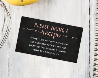 Please Bring a Recipe - Etsy