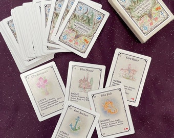 Laminated Lenormand Cards Sunlight Series Bridge Size 36 Laminated ...