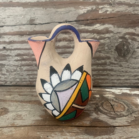 Small Native American Colorful Pottery Wedding Vase - Etsy