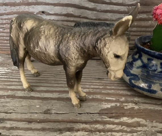 Vintage Breyer Donkey Burro #81 Plastic Statue Figurine Toy Collectible ...