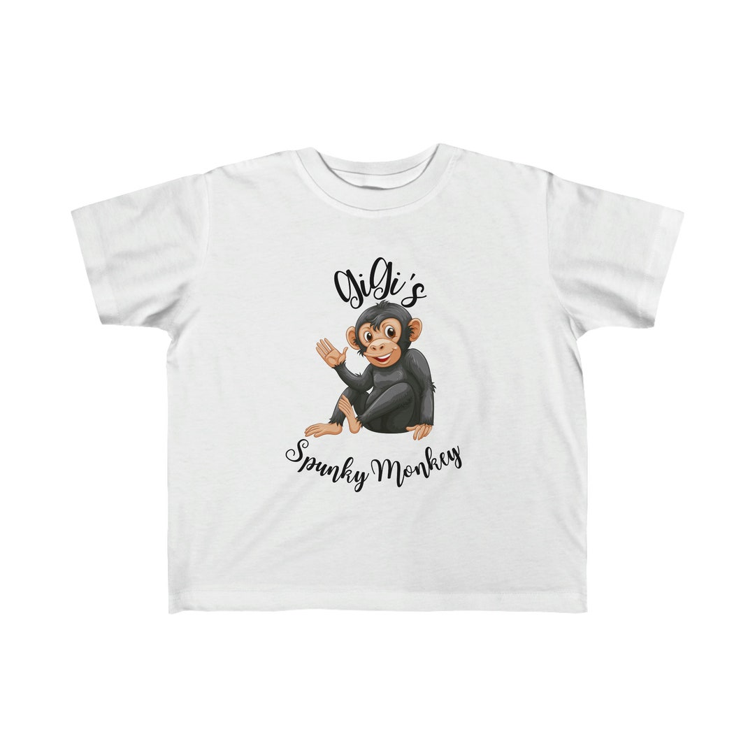 Gigi's Spunky Monkey Kid's Fine Jersey Tee - Etsy