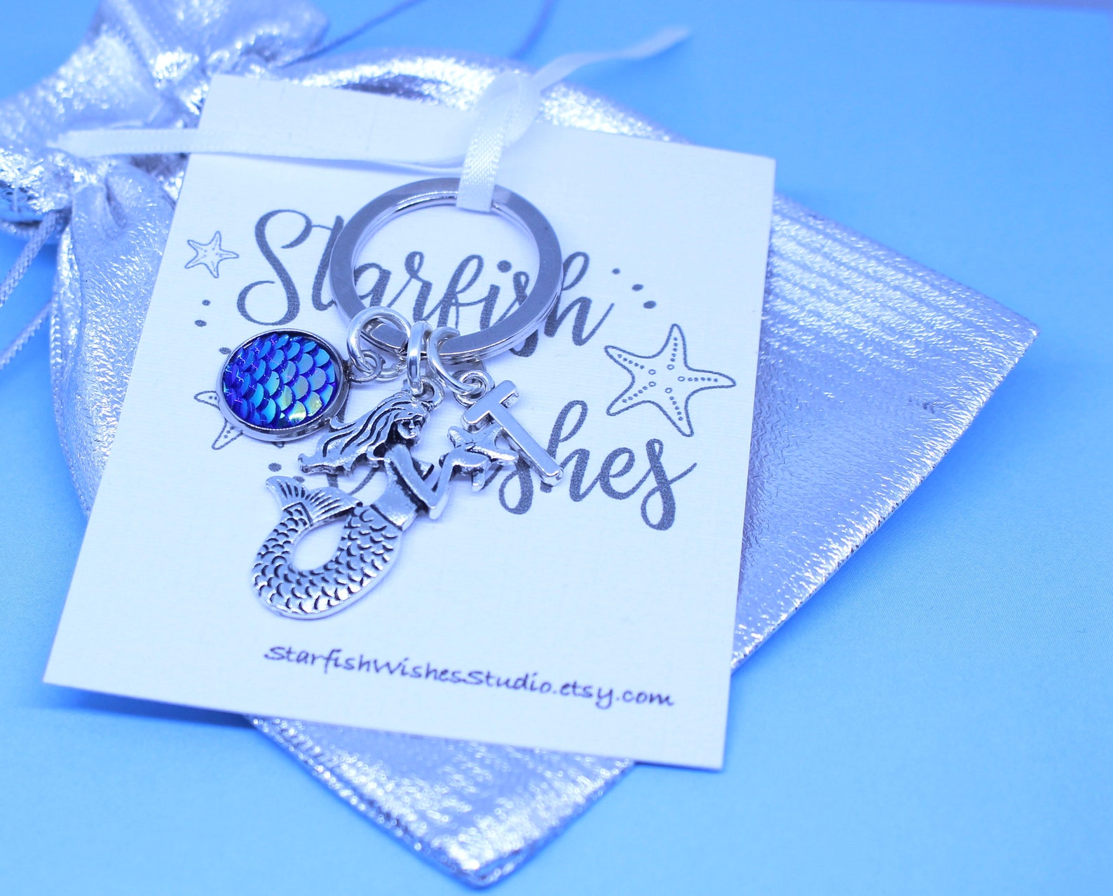 Mermaid Keychain Mermaid Key Ring Mermaid Keyring Mermaid Key Chain ...