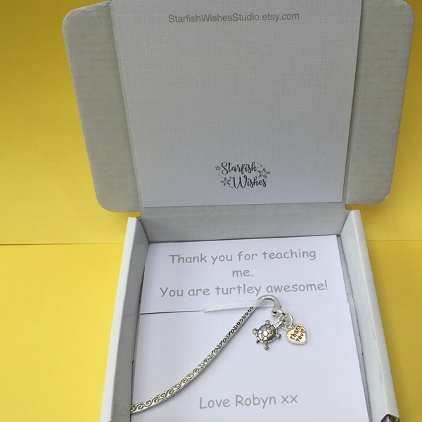 Teacher Gift Flower Bookmark Teacher Bookmark Teacher Appreciation ...