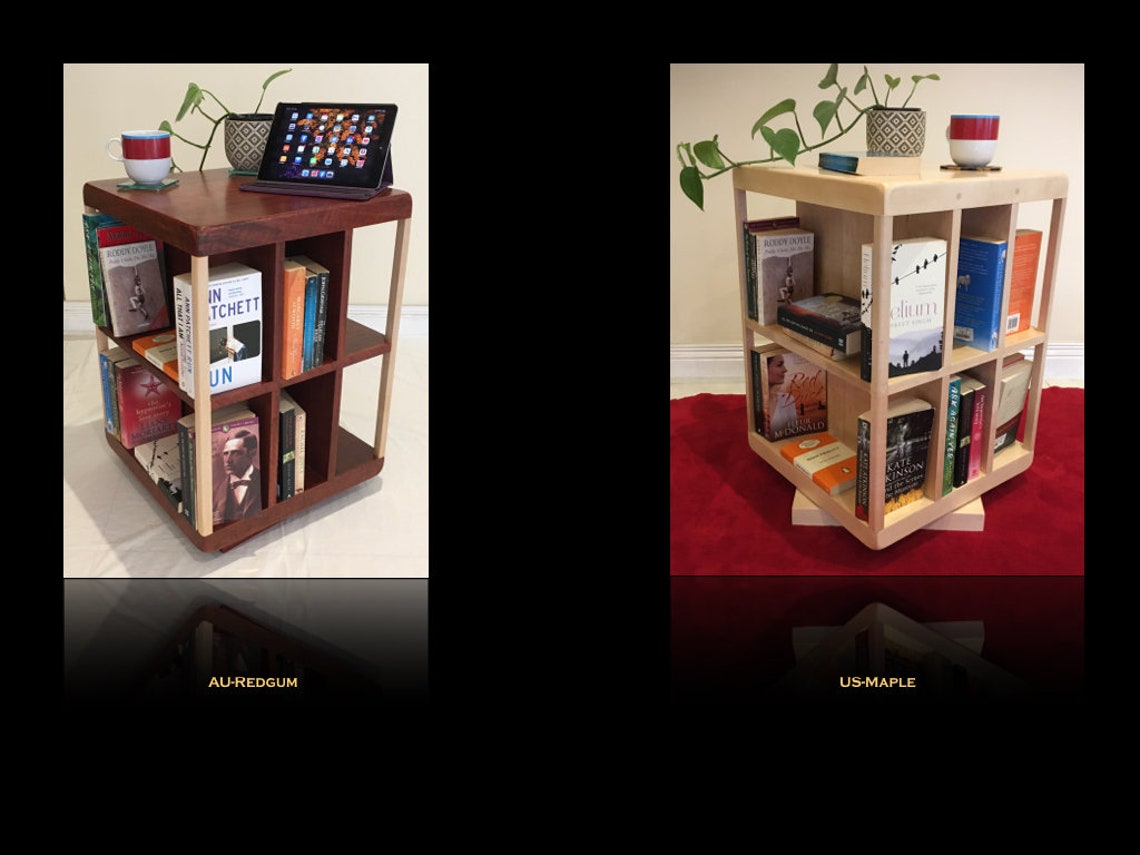 Bespoke Revolving Bookshelf - Etsy Australia
