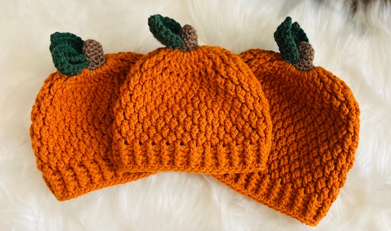 Pumpkin Hat/beanie Sizes Baby to Adult Made to Order - Etsy