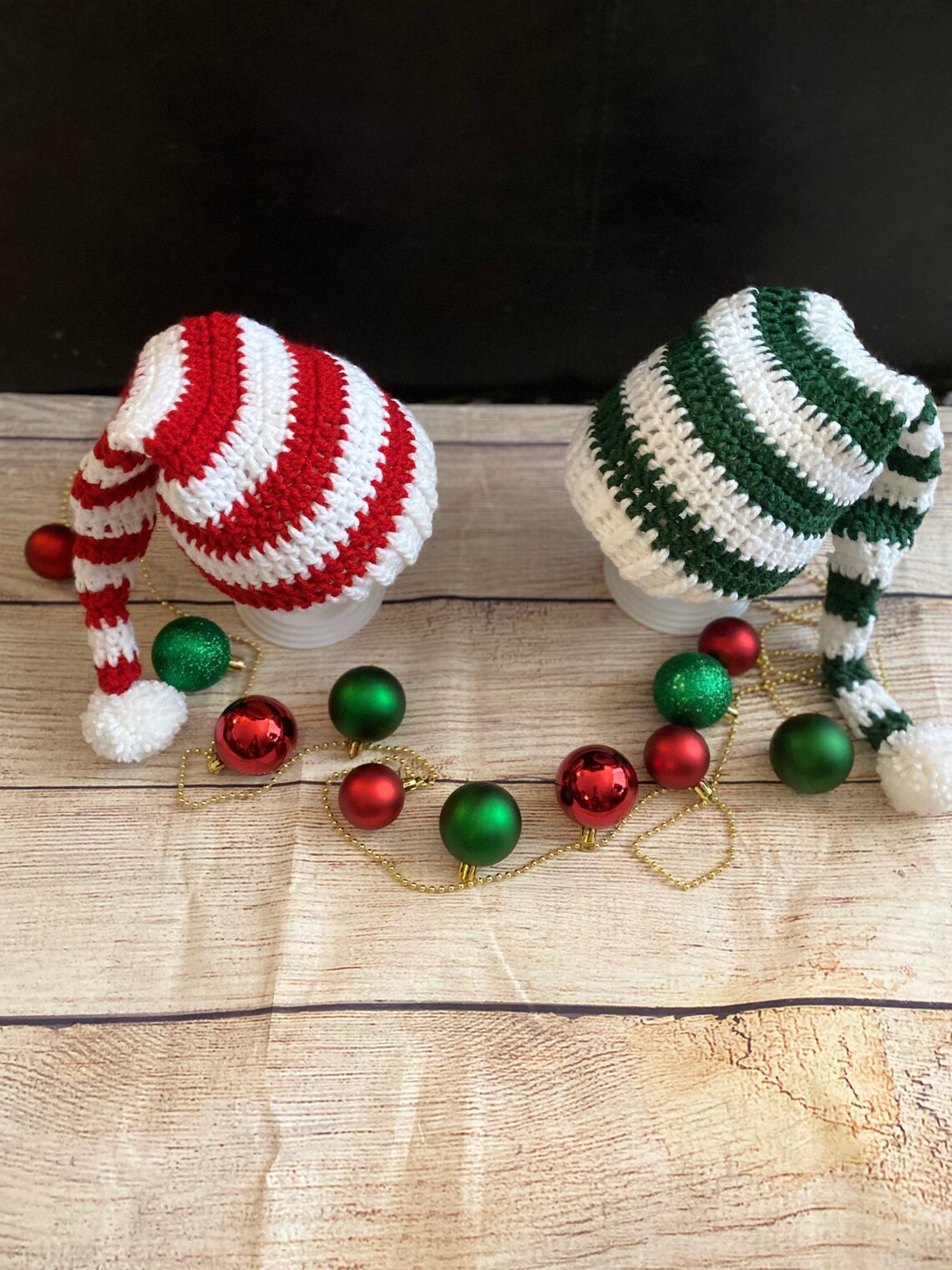 Crochet Christmas Stocking Caps Hat Baby to Adult Sizes | Etsy