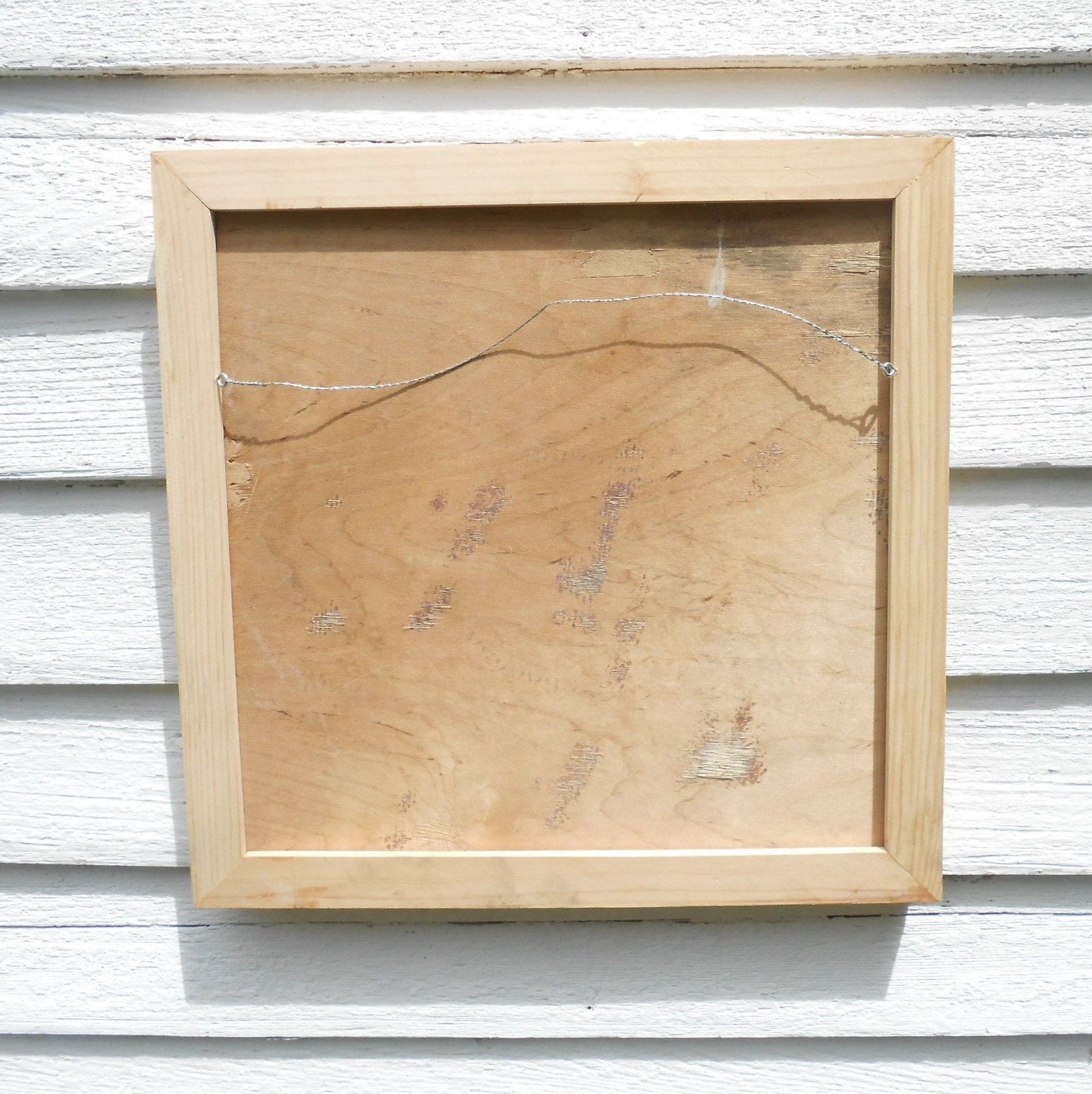 Starry Night, Winter Pine, Recycled Wood Art, Rustic, Wall Art ...