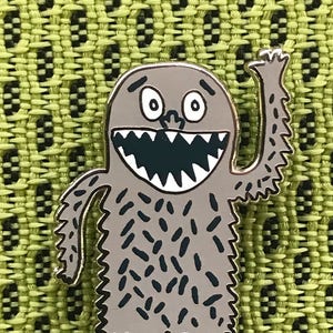 Yeti - Enamel Pin - Gray - Etsy