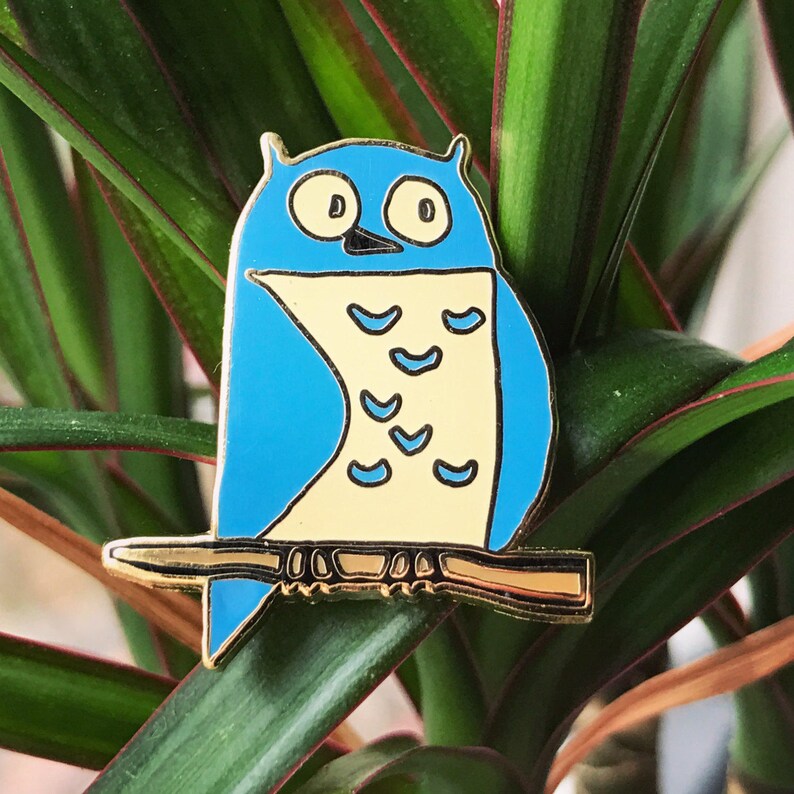 Blue Bird Enamel Pin - Etsy