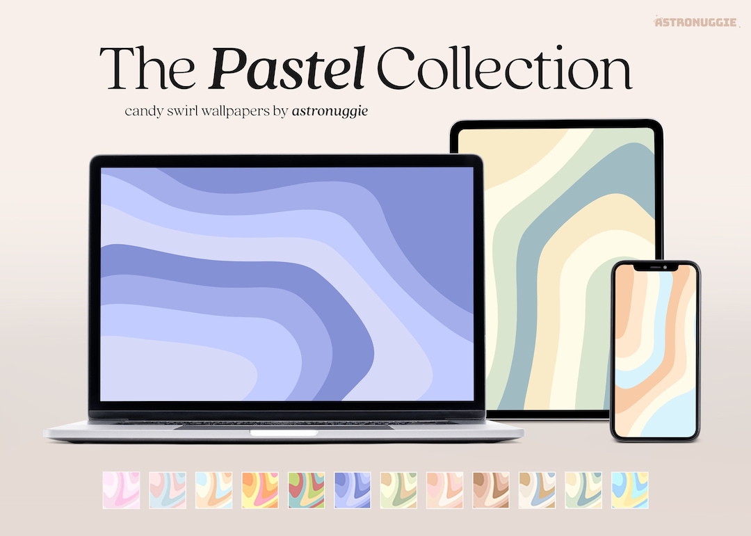 Pastel Desktop Wallpaper | Abstract Minimalist Computer/pc/macbook ...