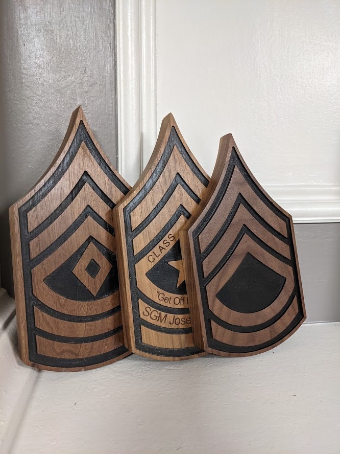 Placa de rango del Sargento Primero del Ejército de ee.UU. | Etsy