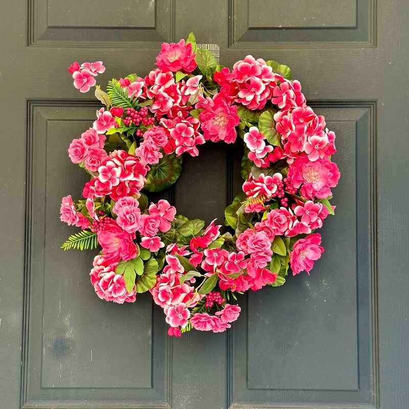Geranium Wreath - Etsy