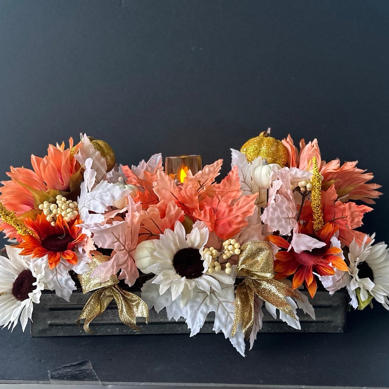 Fall Centerpiece Candle - Etsy