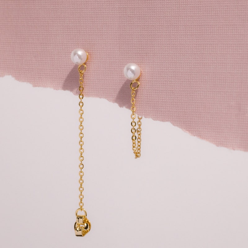 Connected Earrings - Etsy