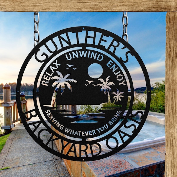 Outdoor Decorative Metal Signs - Etsy