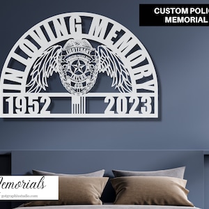 Fallen Police Officer Gift - Law Enforcement Badge Memorial ...
