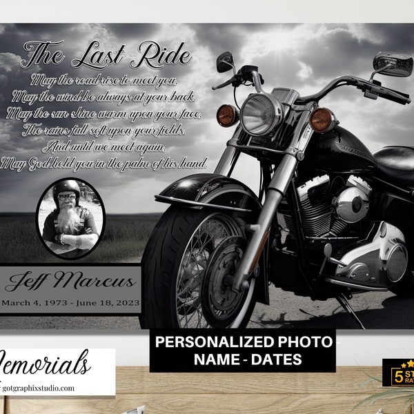 Motorcycle Memorial - Etsy