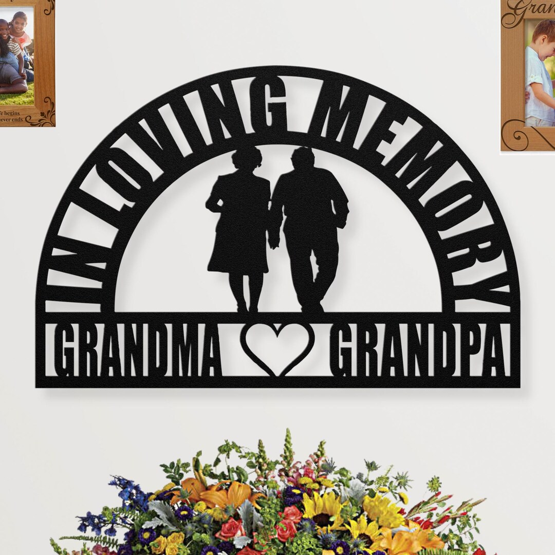 Grandparents Memorial Gift for Loss of Grandma and Grandpa in Loving ...