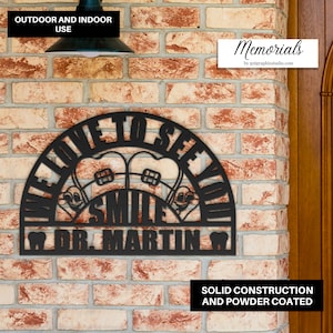 Dental Office Welcome Sign, Personalized Dentist Gift for Man, Dental ...