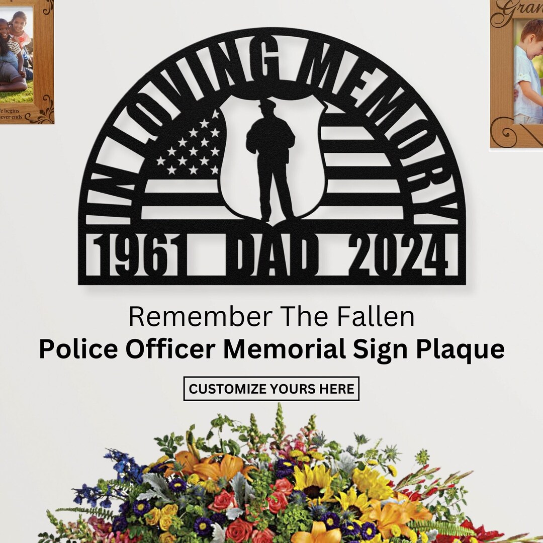 Personalized Police Officer Memorial Gift: Perfect Sympathy Gift for ...