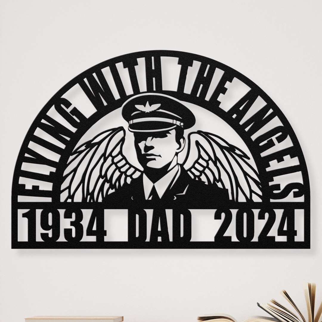 Airplane Pilot Memorial Gift Idea | Personalized Temporary Headstone ...