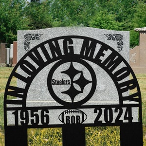 Personalized Pittsburgh Steelers Football Memorial: A Sympathy Gift for ...