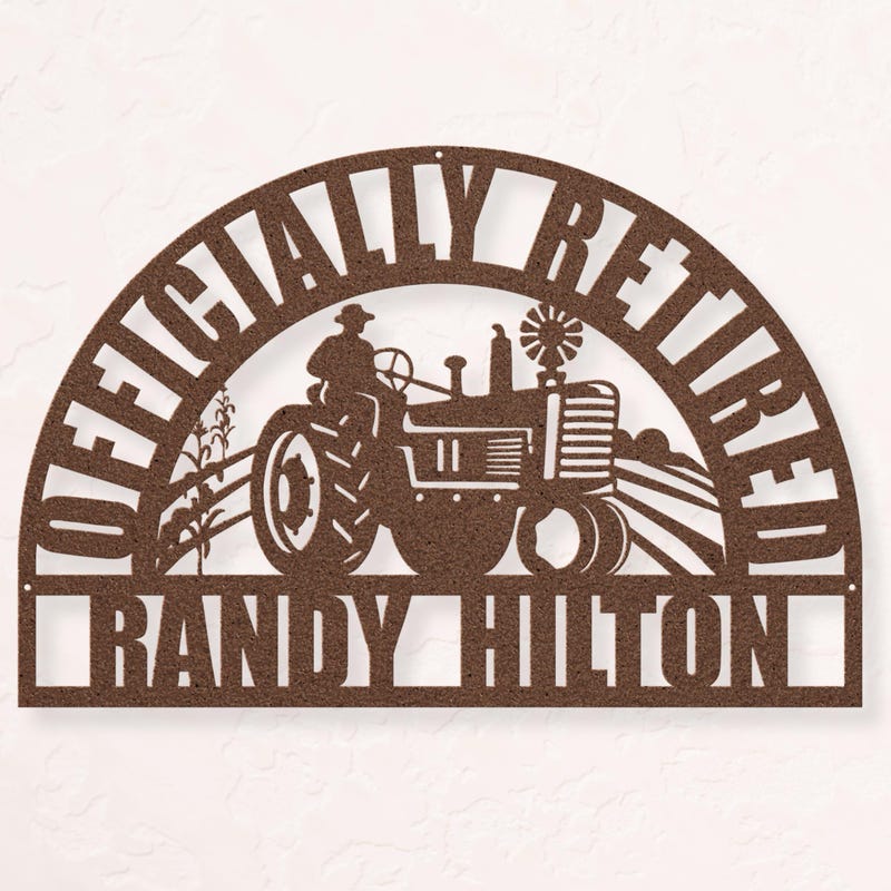 Farmer Retirement Signs - Etsy