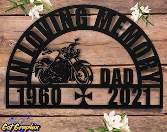 Motorcycle in Loving Memory | Etsy