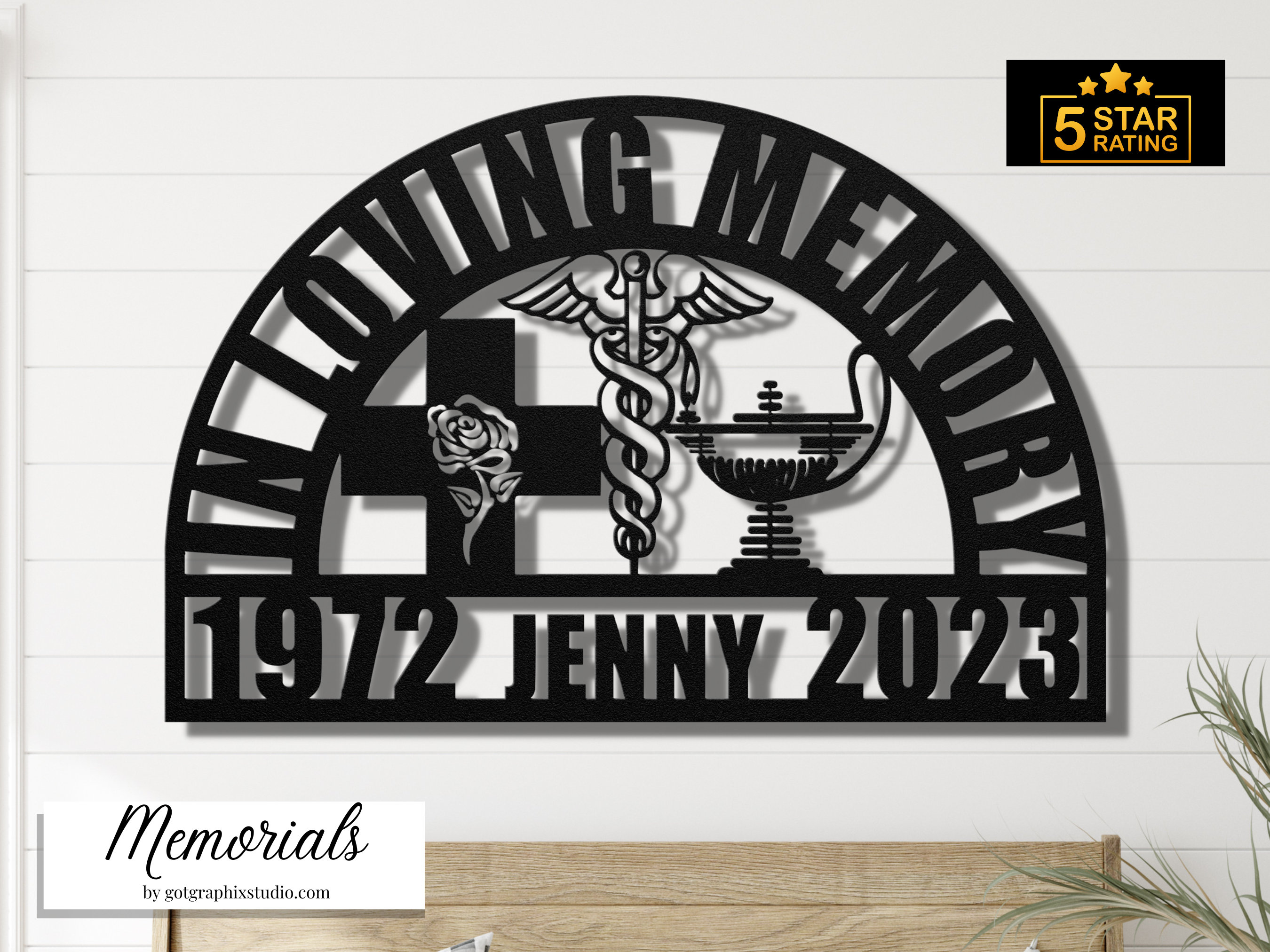 Nightingale Nurse Tribute Memorial Sign RN Nurse Sympathy - Etsy